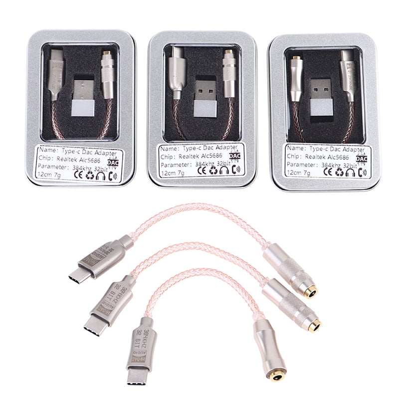 LXDAC A01 ALC5686 USB Type C to 3.5mm DAC earphone Amplifie Digital ...