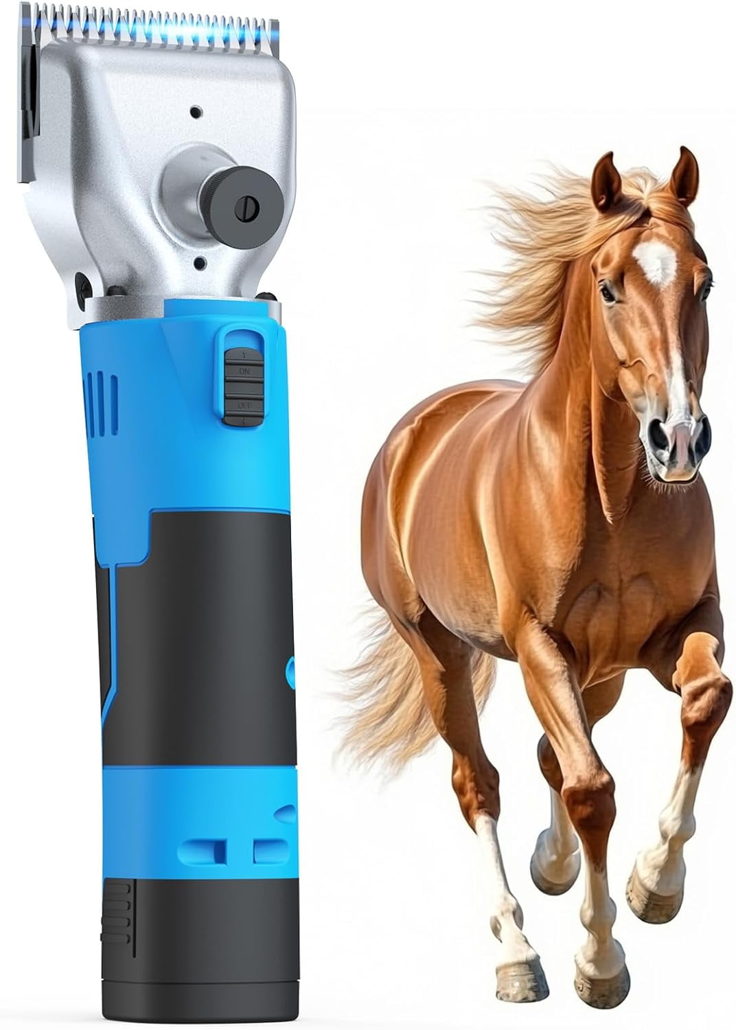 LXDMJ Cordless Horse Clippers,Professional Horse Grooming Clippers with ...