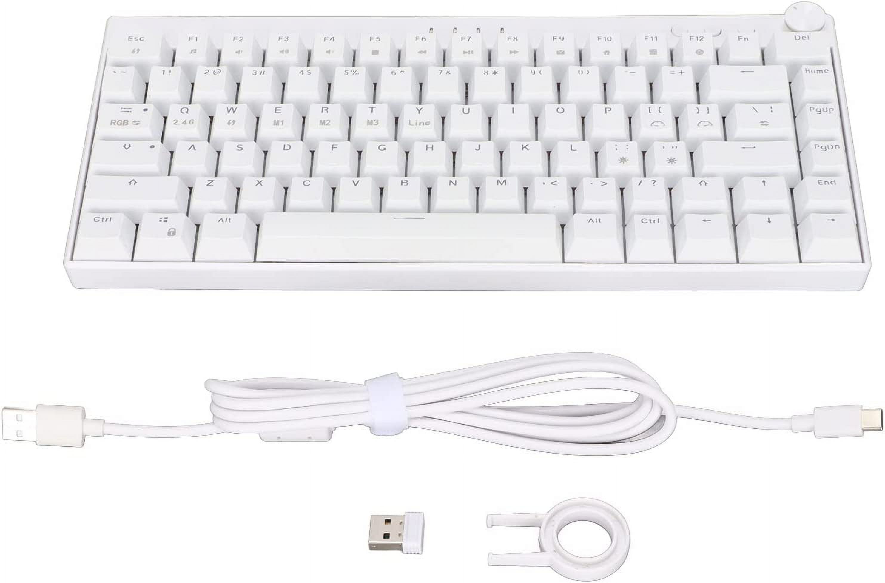 LXF 82 Keys Mechanical Keyboard, RGB Dynamic Backlight, Wireless Gaming ...