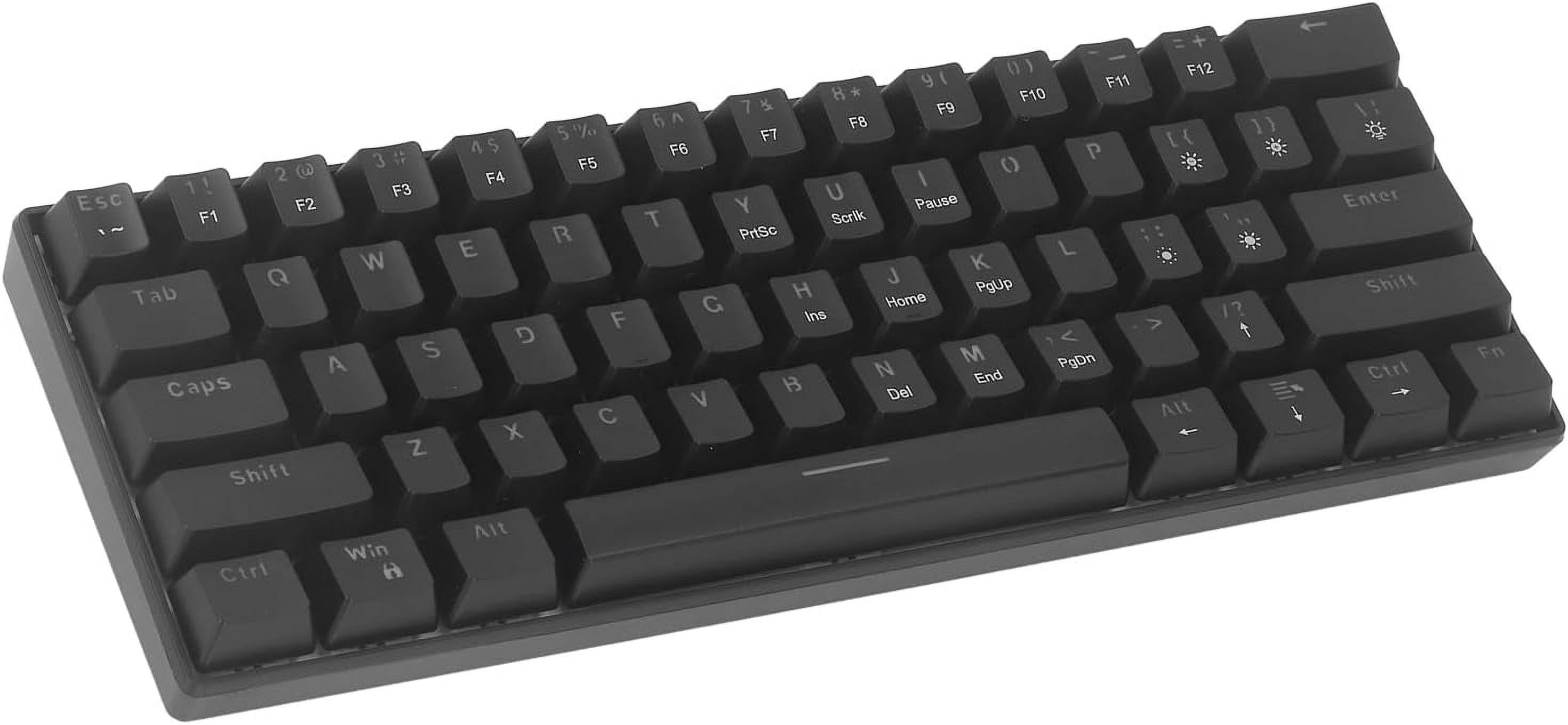 LXF Mechanical Gaming Keyboard, 61 Key Compact Computer Keyboard with ...