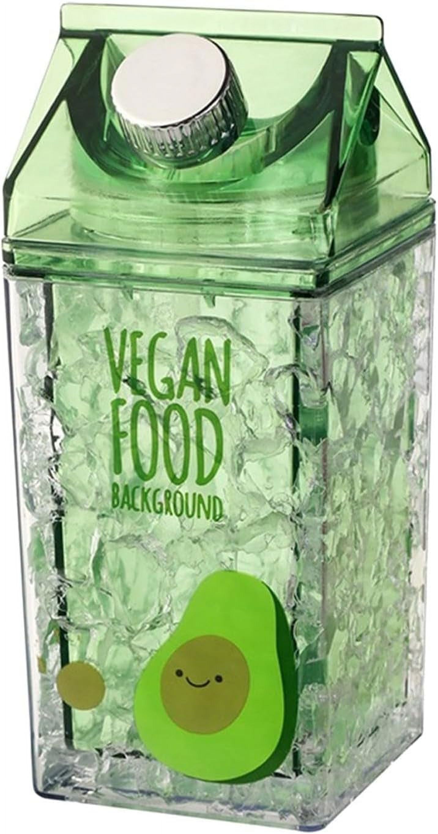 LXF Milk Carton Water Bottles, Reusable Clear Milk Carton Water ...