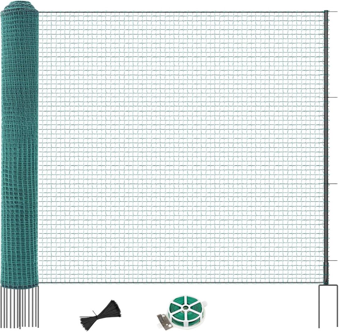 LXFF Garden Roll Mesh Fence Temporary Fencing, 40in x 164ft Snow Fence ...