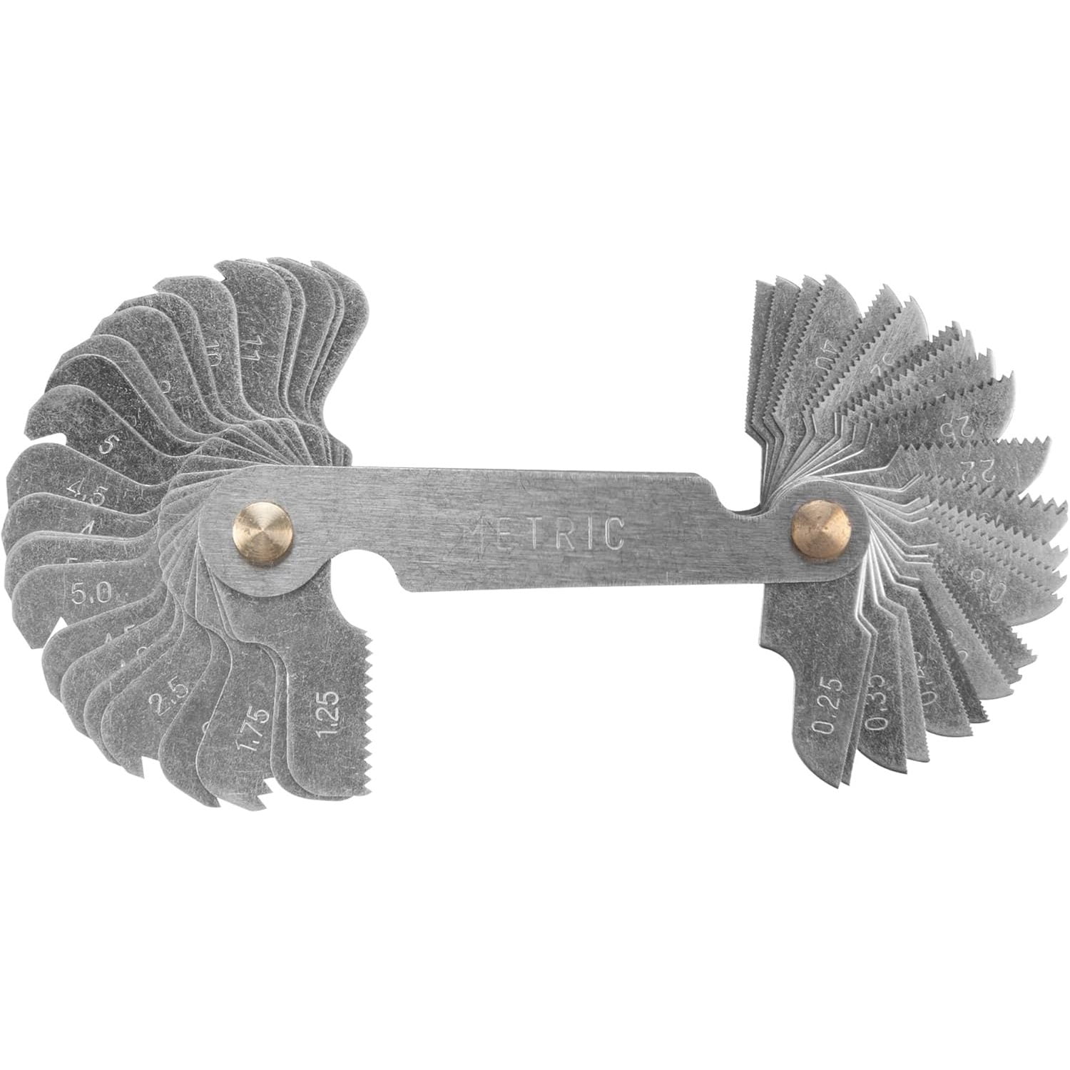LXFF W8655 Combination Thread Pitch Gauge - Standard and Metric, 60 ...