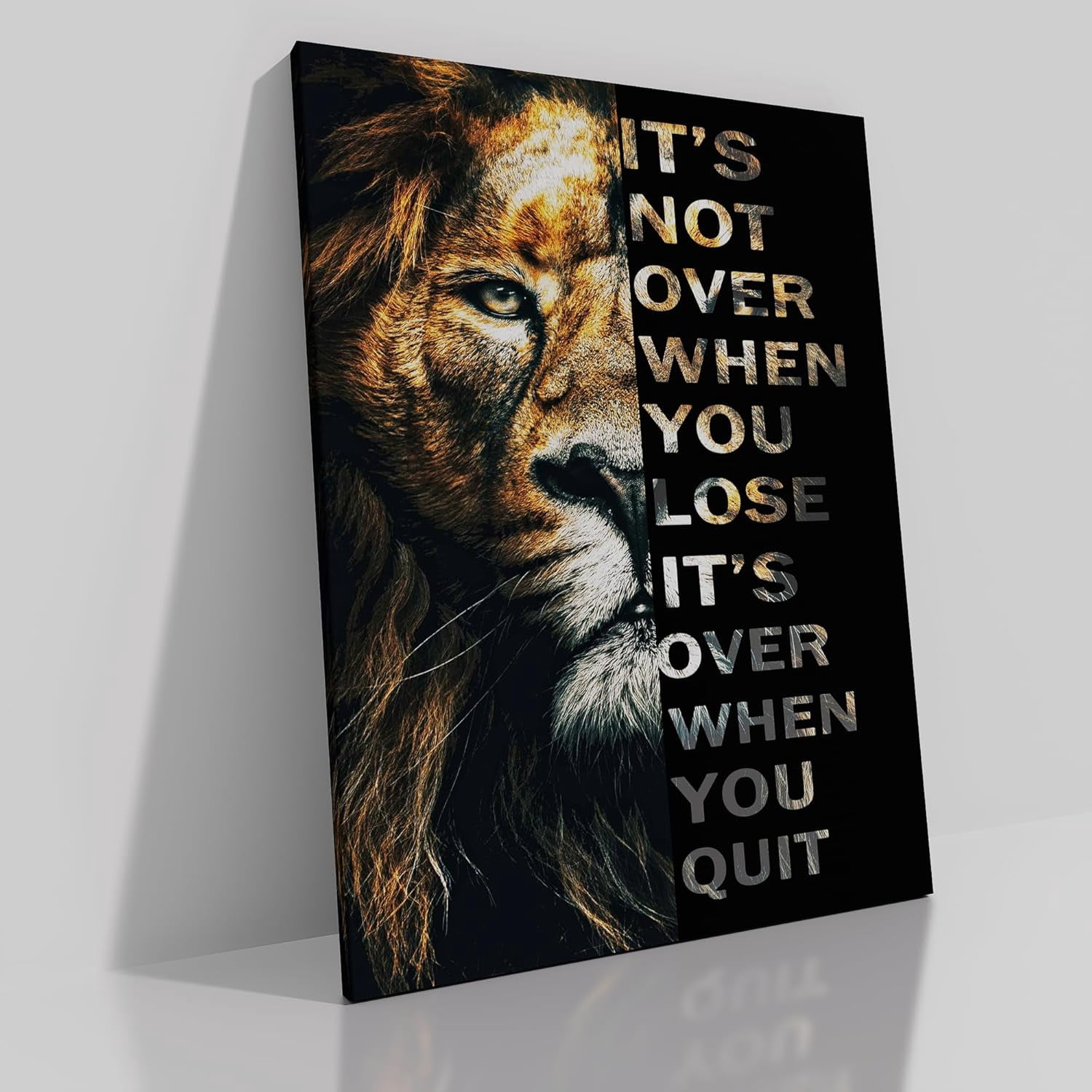 LXHB Animal Motivational Posters Lion Picture Entrepreneur Art Quotes ...