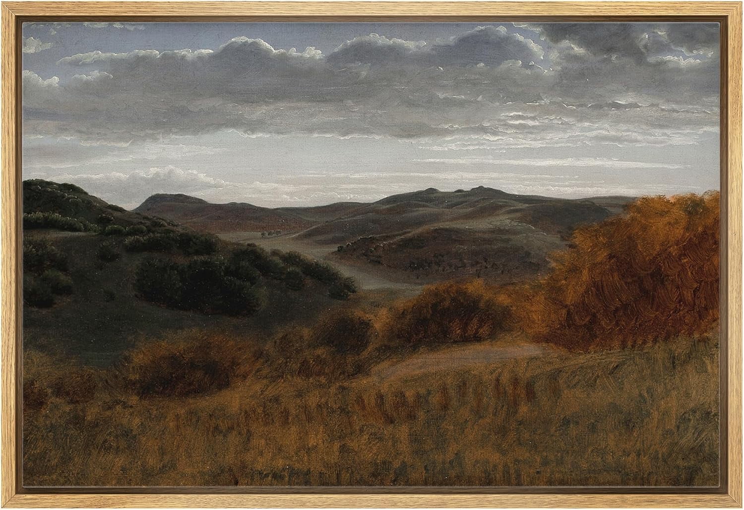 LXHB Canvas Prt Wall Art Country Mounta Range Filed Landscape ...