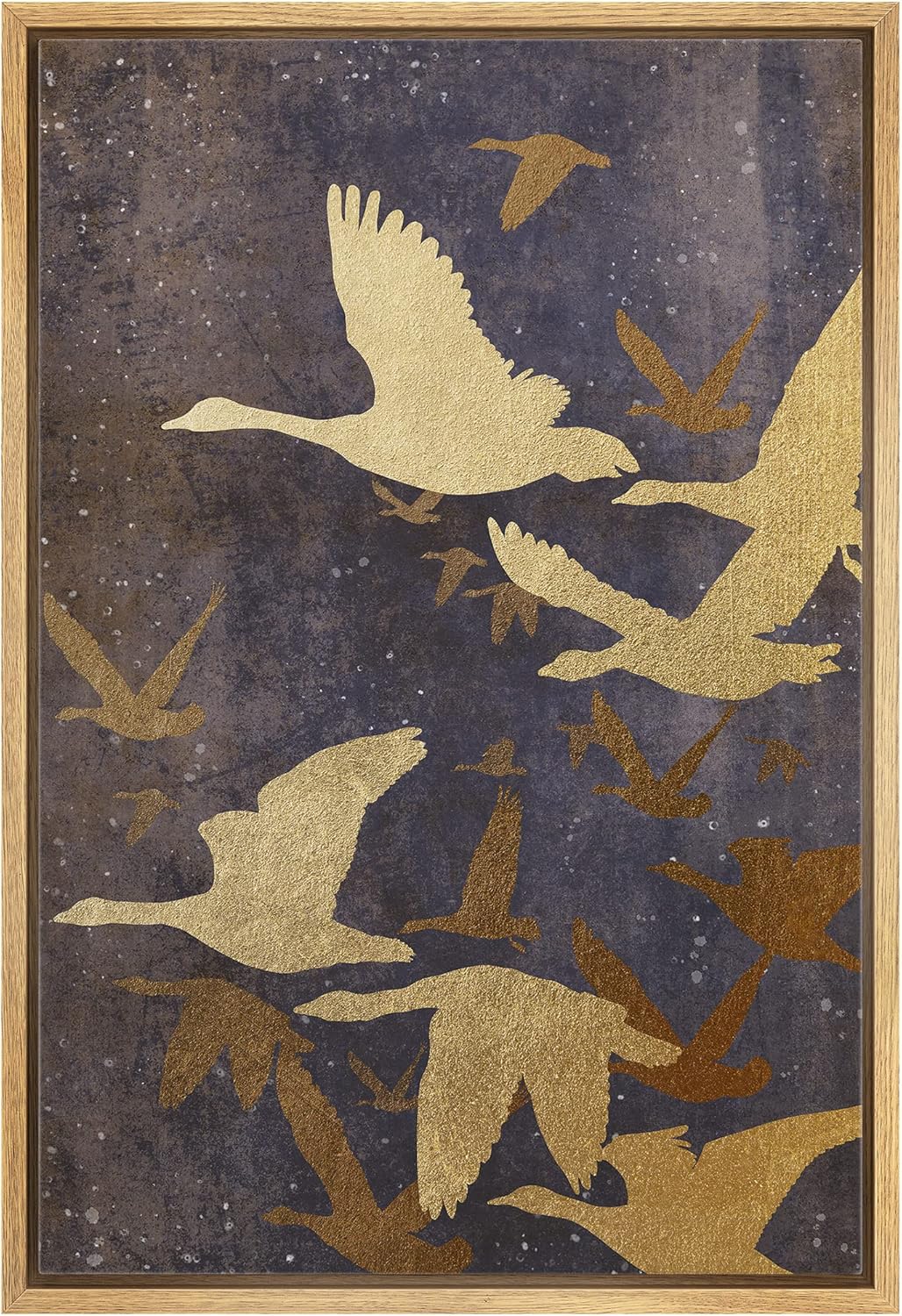 LXHB Canvas Prt Wall Art Golden Birds Flyg Sky Nature Wilderness ...