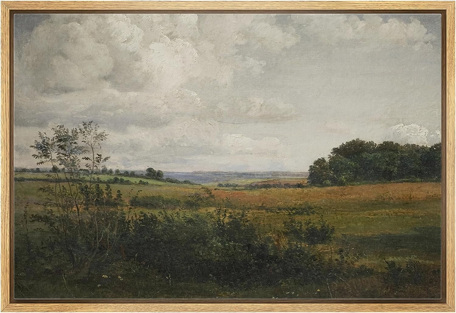 LXHB Canvas Prt Wall Art Rustic Rural Storm Cloud Country Landscape ...