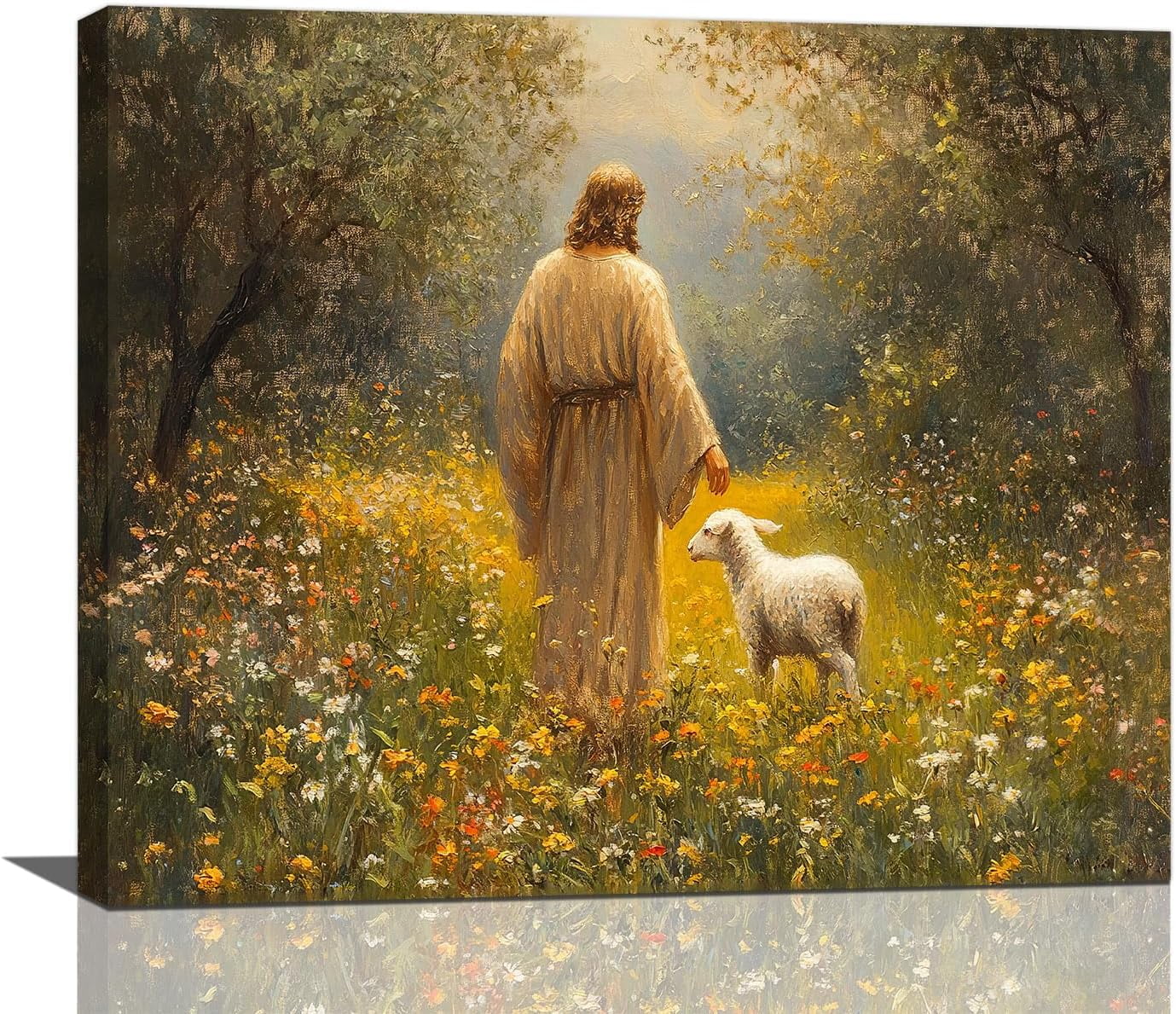 LXHB Christian Wall Art, Jesus Pictures Wall Decor, Lamb Painting, The ...