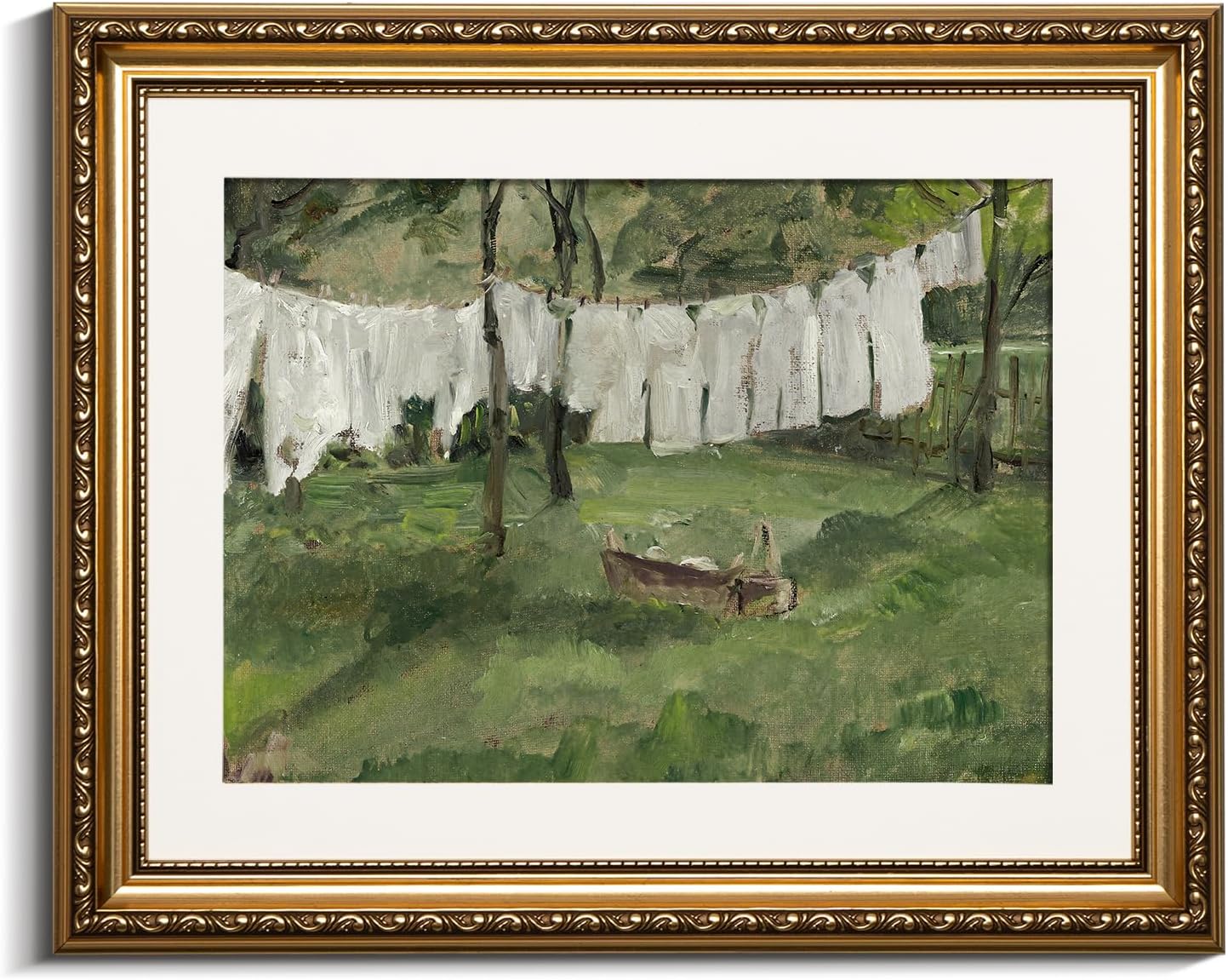 LXHB Gold Canvas Wall Art for Livg Room,Vtage Laundry Room Art Prt ...