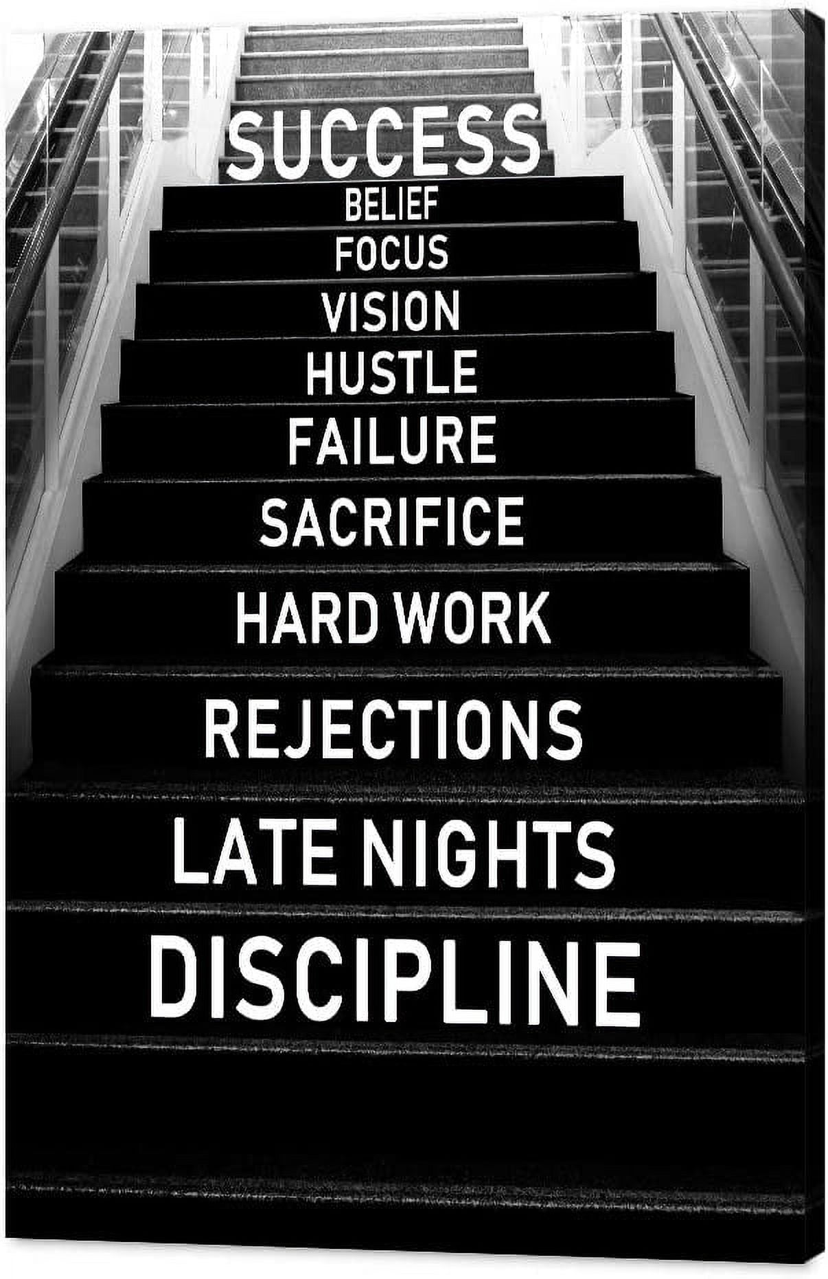 LXHB Inspirational Decor Wall Art Canvas Ladder to Success Artwork for ...