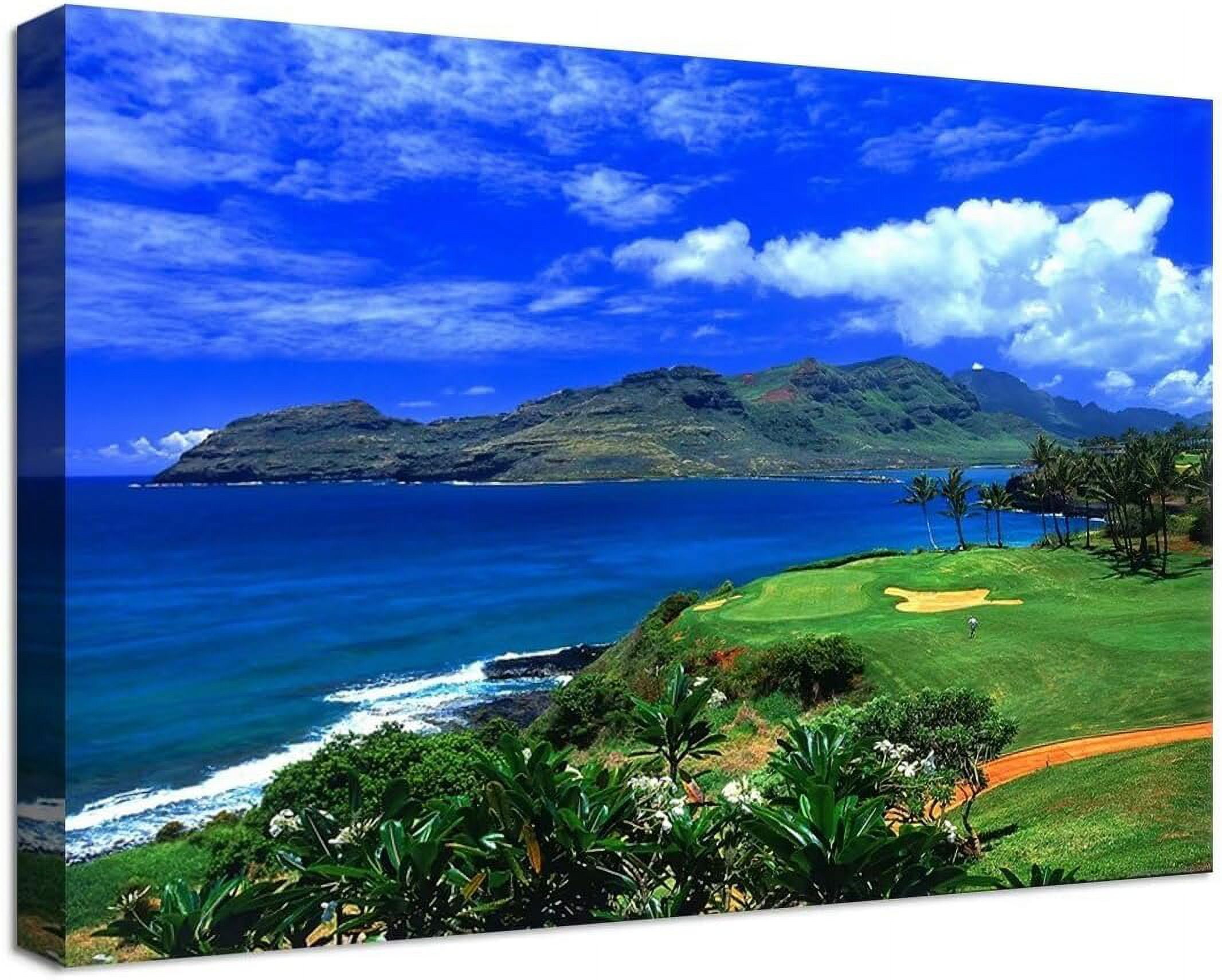 LXHB Lagoons Golf Course Wall Art for Livg Room Bedroom Bathroom Home ...