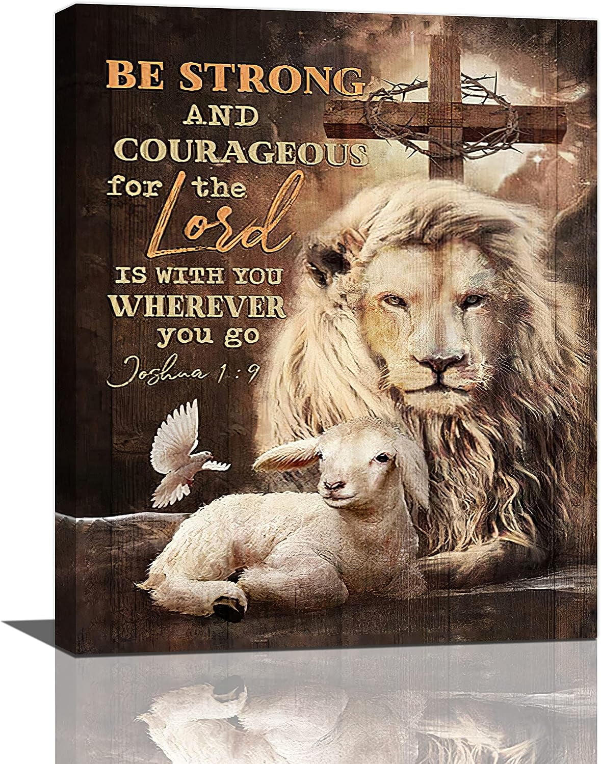 LXHB Lion Of Judah Wall Art Christian Bible Verses Pictures Wall Decor ...
