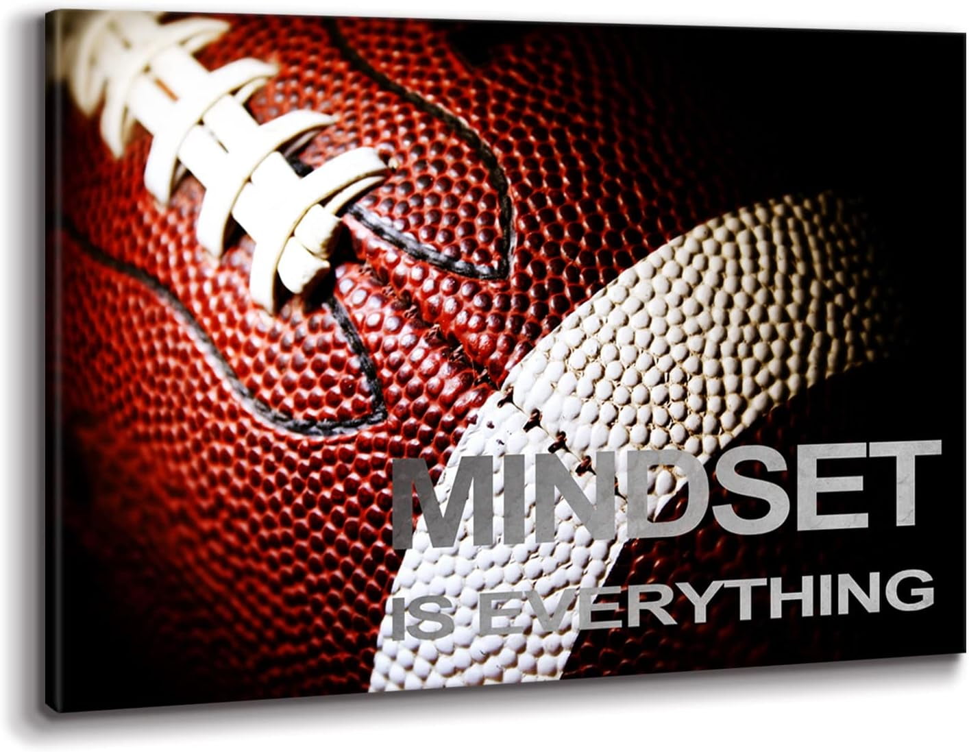 LXHB Red Rugby Sport Poster Prt Gym Wall Art,spirational Mdset is ...