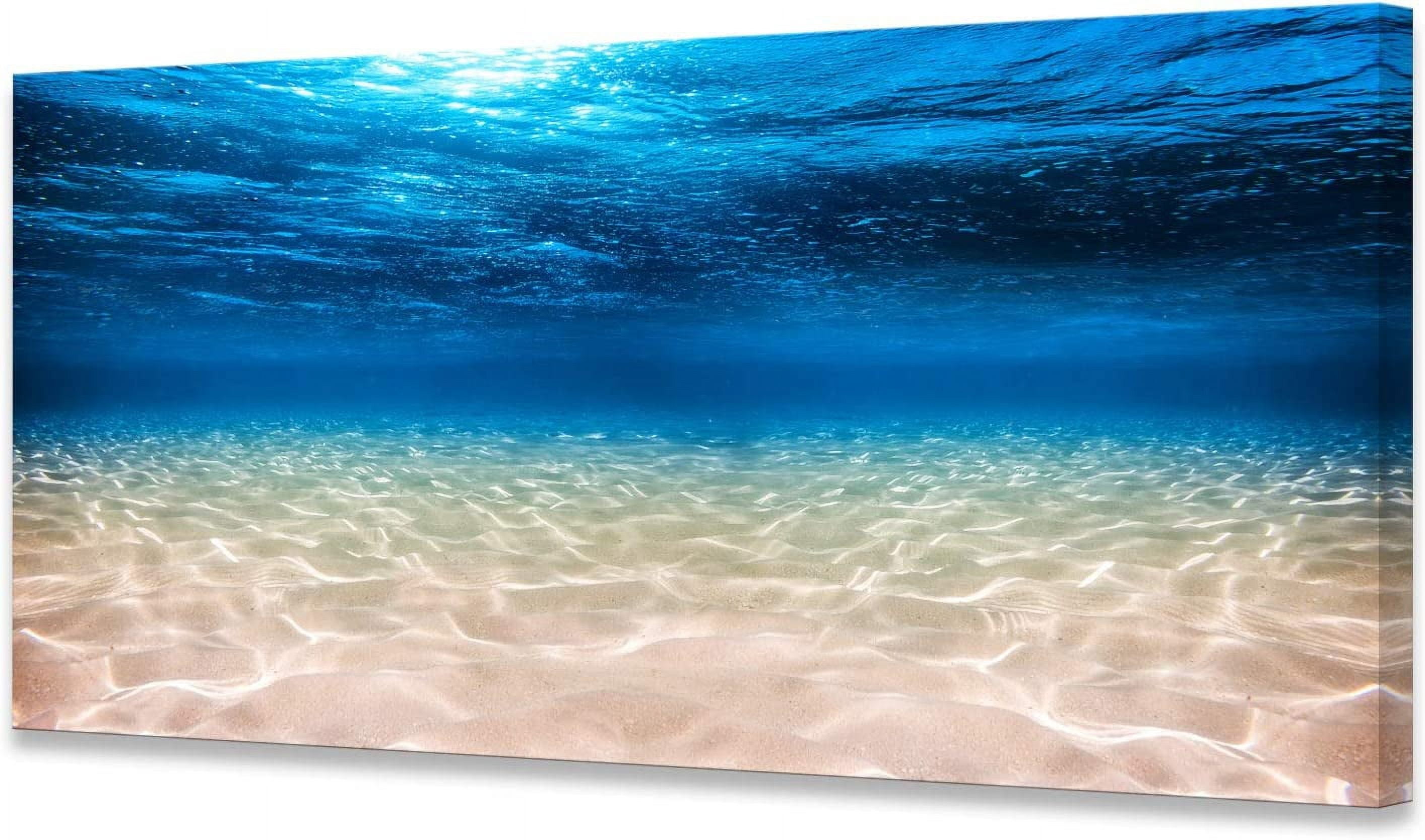LXHB -S00762 Prt Artwork Blue Ocean Sea Wall Art Canvas Prts Picture Seaview Bottom View Beneath ...