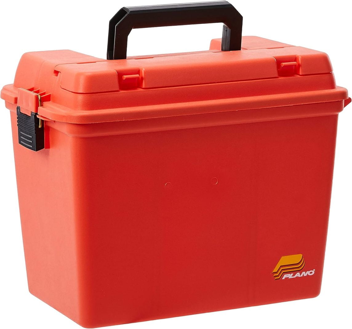 LXLP Extra Large Dry Storage Box with Tray Orange - Walmart.com