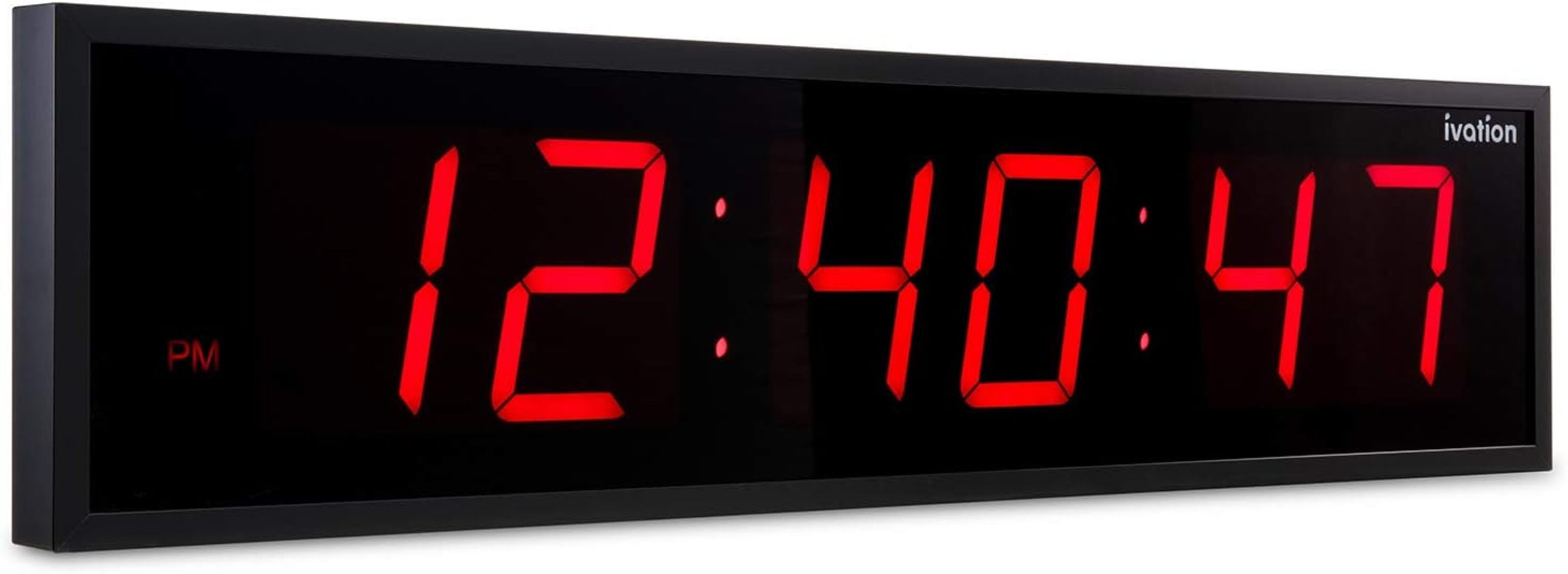 LXLP Huge Large Big Oversized Digital LED Clock - Shelf or Wall Mount ...