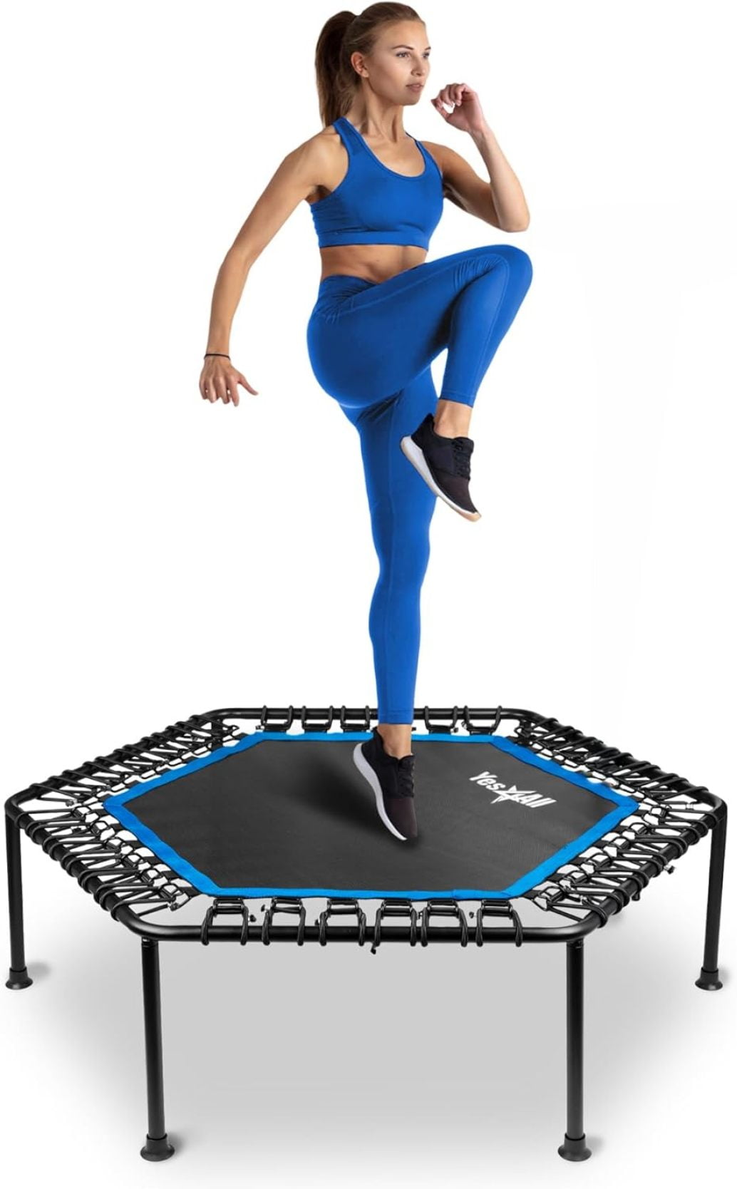 LXLP Rebounder Trampoline for Adults, 48-Inch, 350 LBS Stable & Silent ...