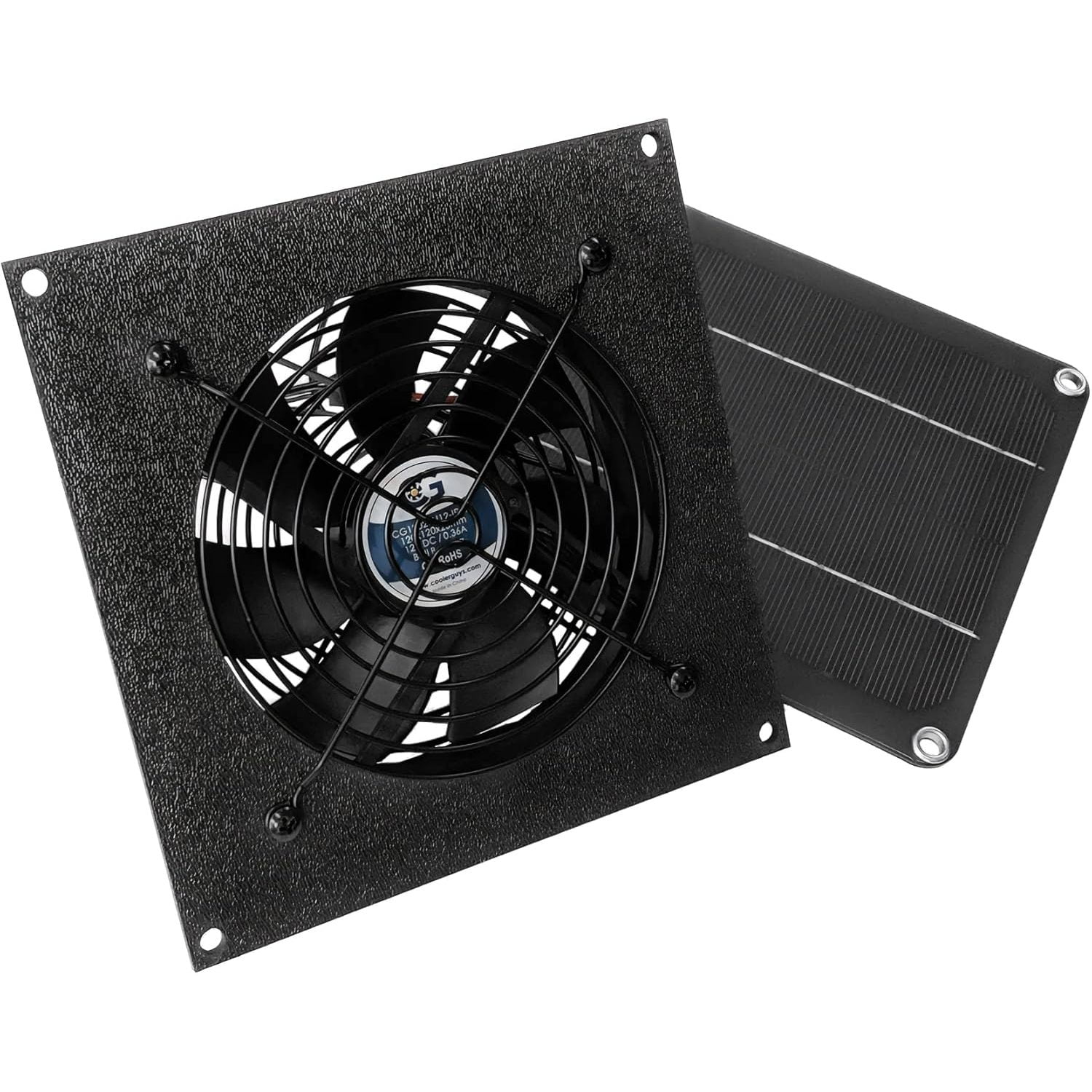 LXLP Small Solar Powered Waterproof Fan Kit for Small Chicken Coops ...