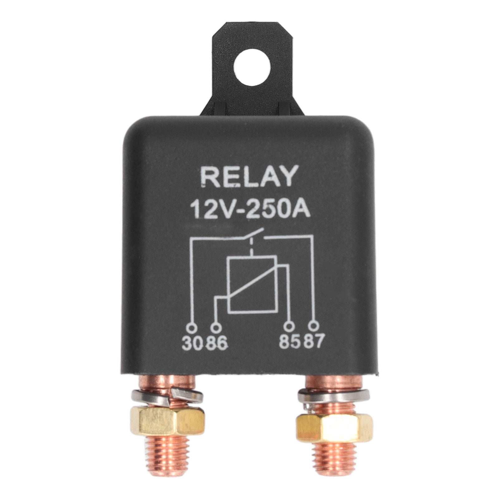 LXW Car Starter Relay 4 Pin Normally Open Stainless Steel Brass Coil ...