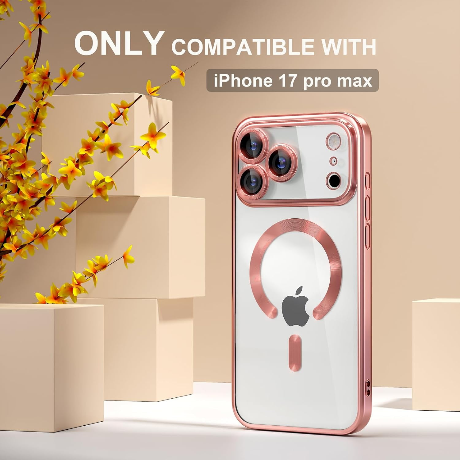 LXYWXS-Magnetic for iPhone 17 Pro Max Case Compatible with MagSafe ...