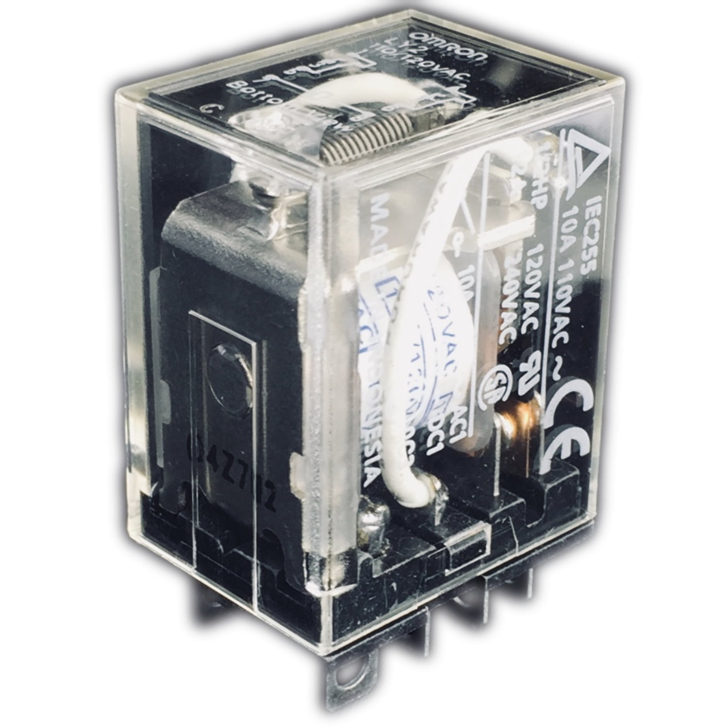 LY2-110/120VAC RELAY DPDT 120VAC 28VDC 15A Relay Terminals:Solder ...