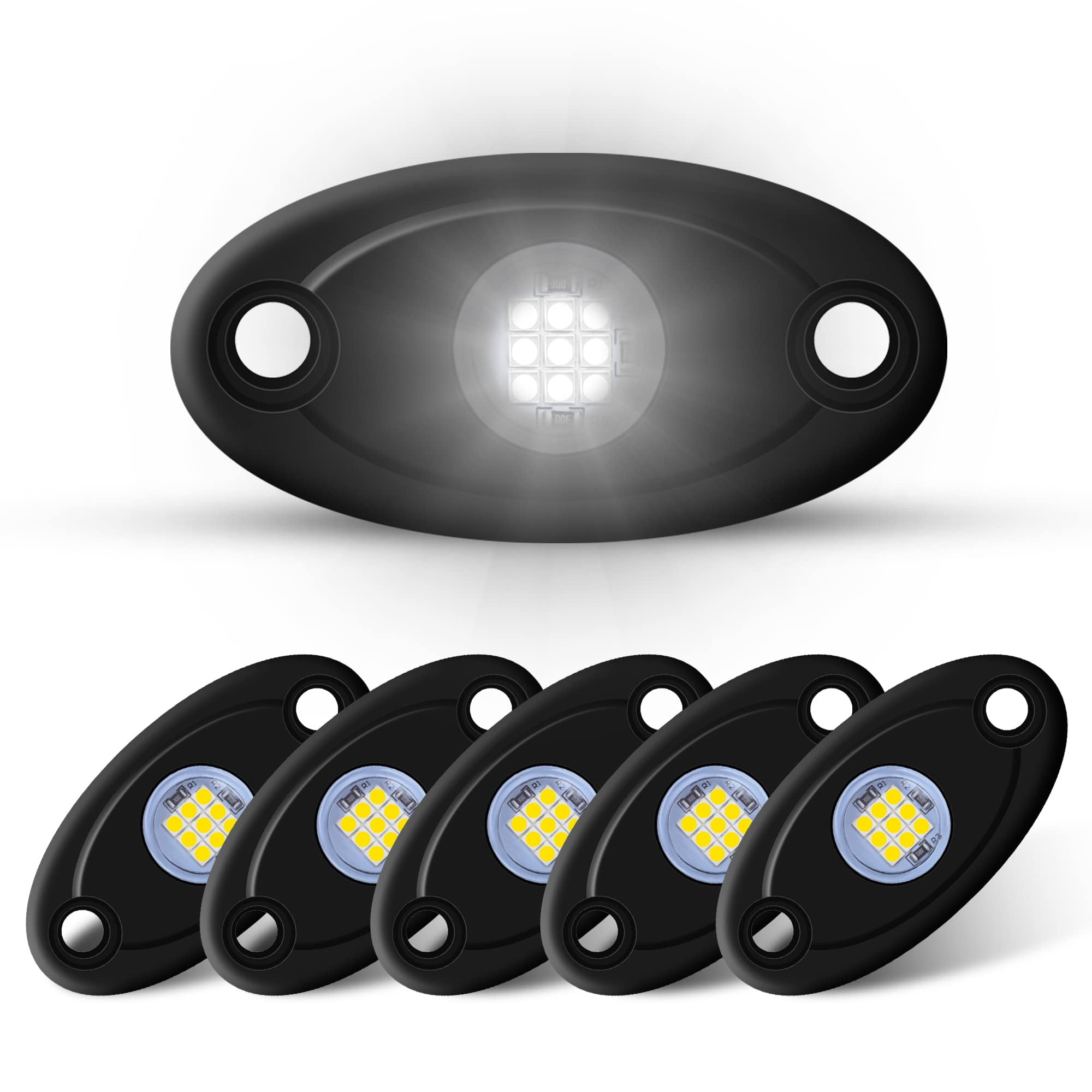 LY8 6Pods LED Rock STF9 Lights White Neon Underglow Lights for Car ...