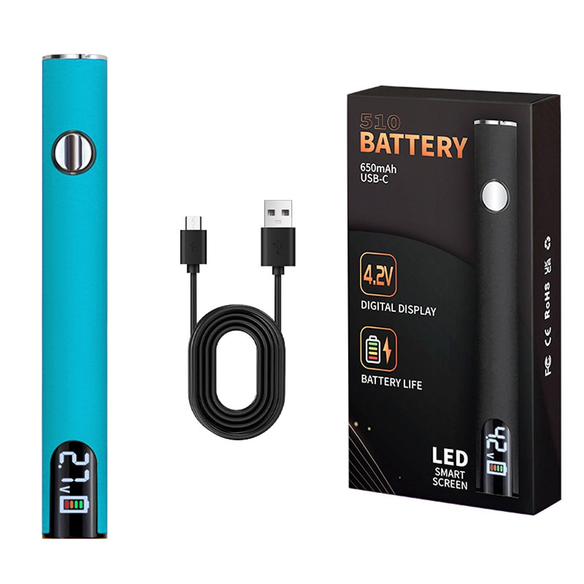 LYANY Cordless Soldering Iron- 510 Threaded Battery Pen, 650mAh USB ...