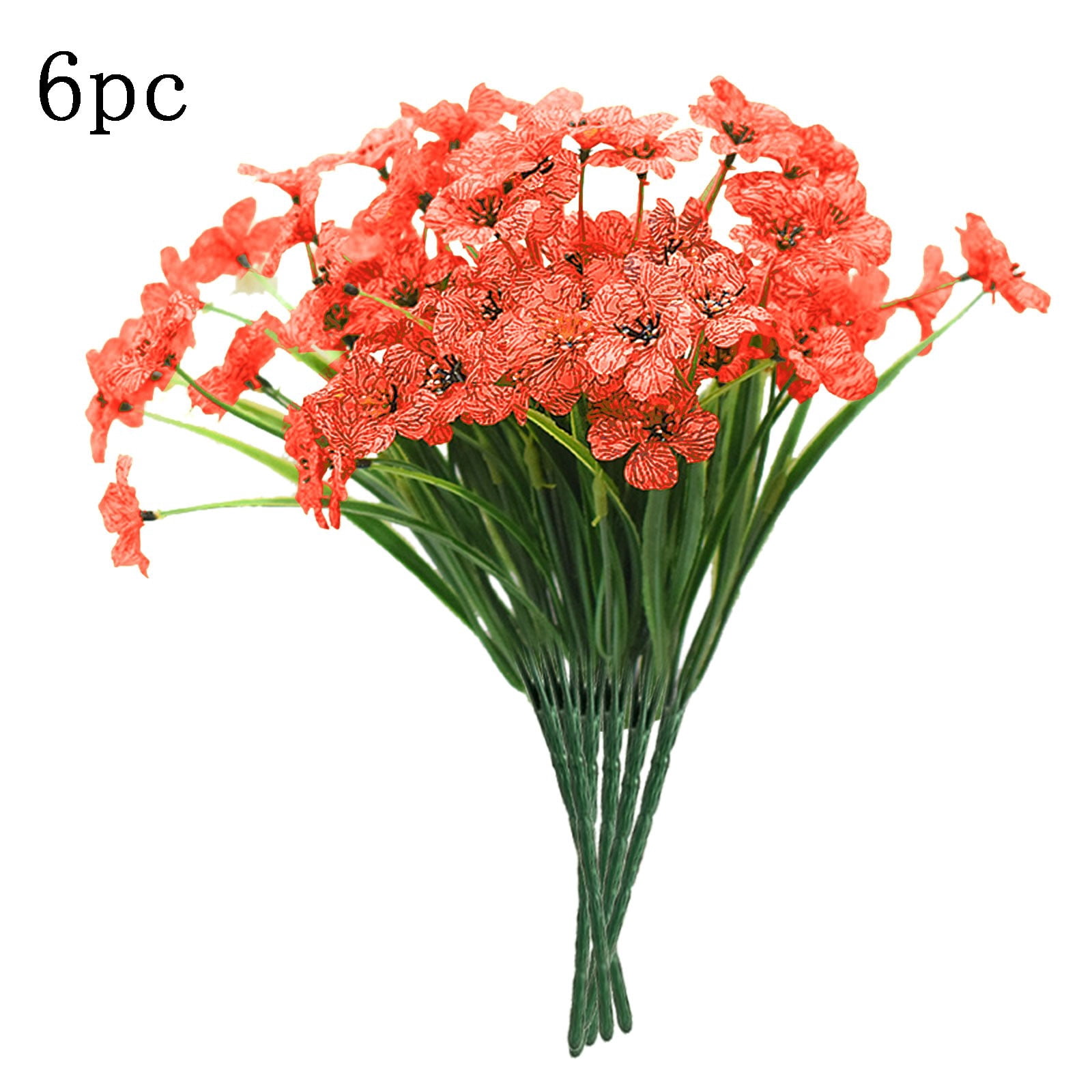 LYCAQL 1 Bundles Artificial Flowers for Outdoor,No Fade Flowers for ...