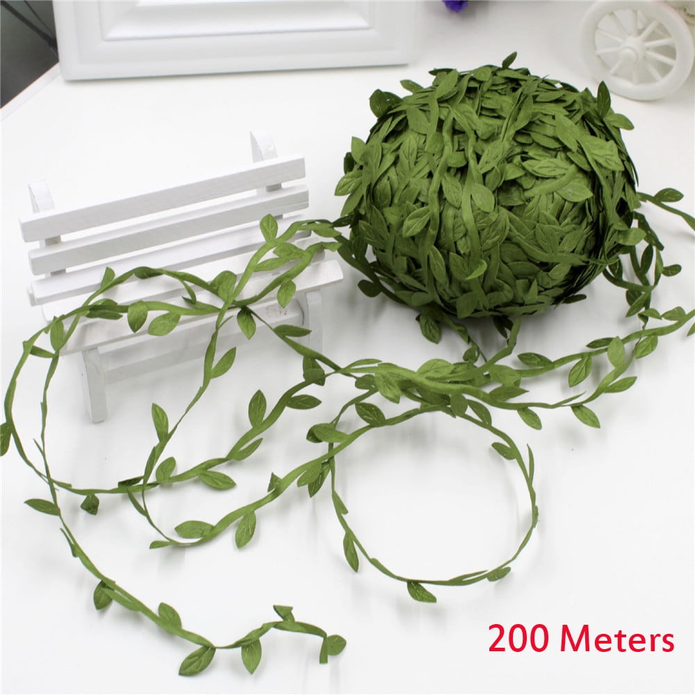 LYCAQL 10PCS * 65 Ft Leaf Ribbon, Artificial Vines Leaves String Trim ...
