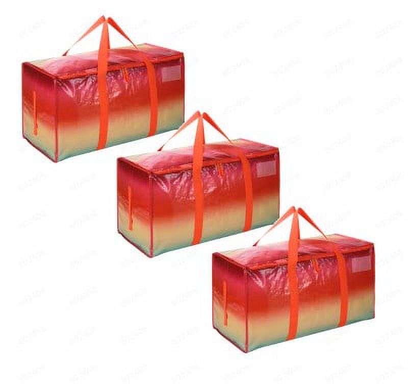 LYCAQL 3 Pack Extra Large Moving Bags with Zippers & Carrying Handles ...