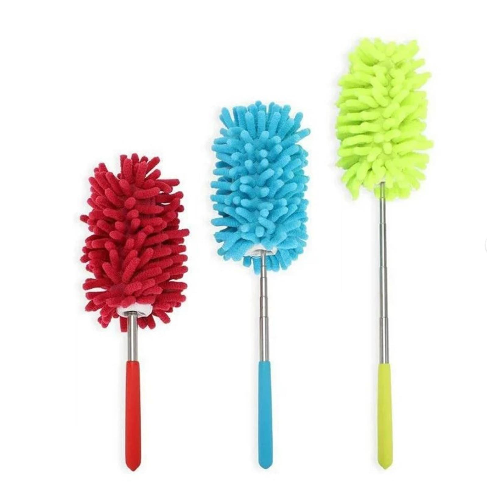 LYCAQL 3PCS Microfiber Feather Duster with Extension Pole Up to 30 ...