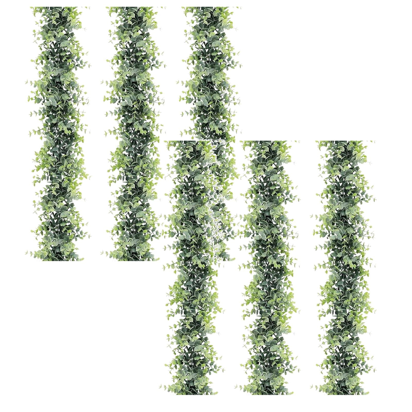 LYCAQL 5.9 Feet Artificial Eucalyptus Garland 6 Pack Eucalyptus ...