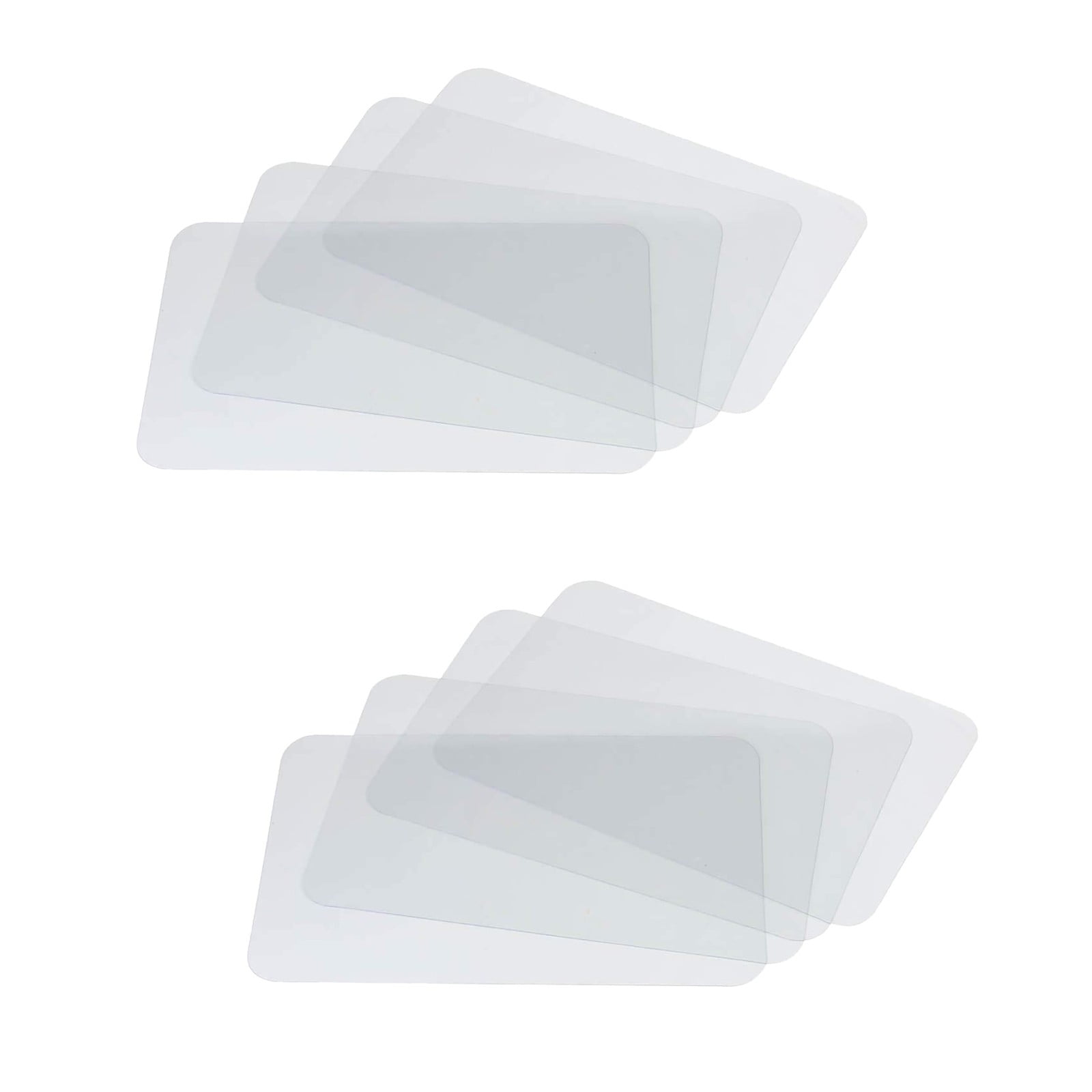 LYCAQL 8PC Double Sided Fully Transparent Placemat Children's ...