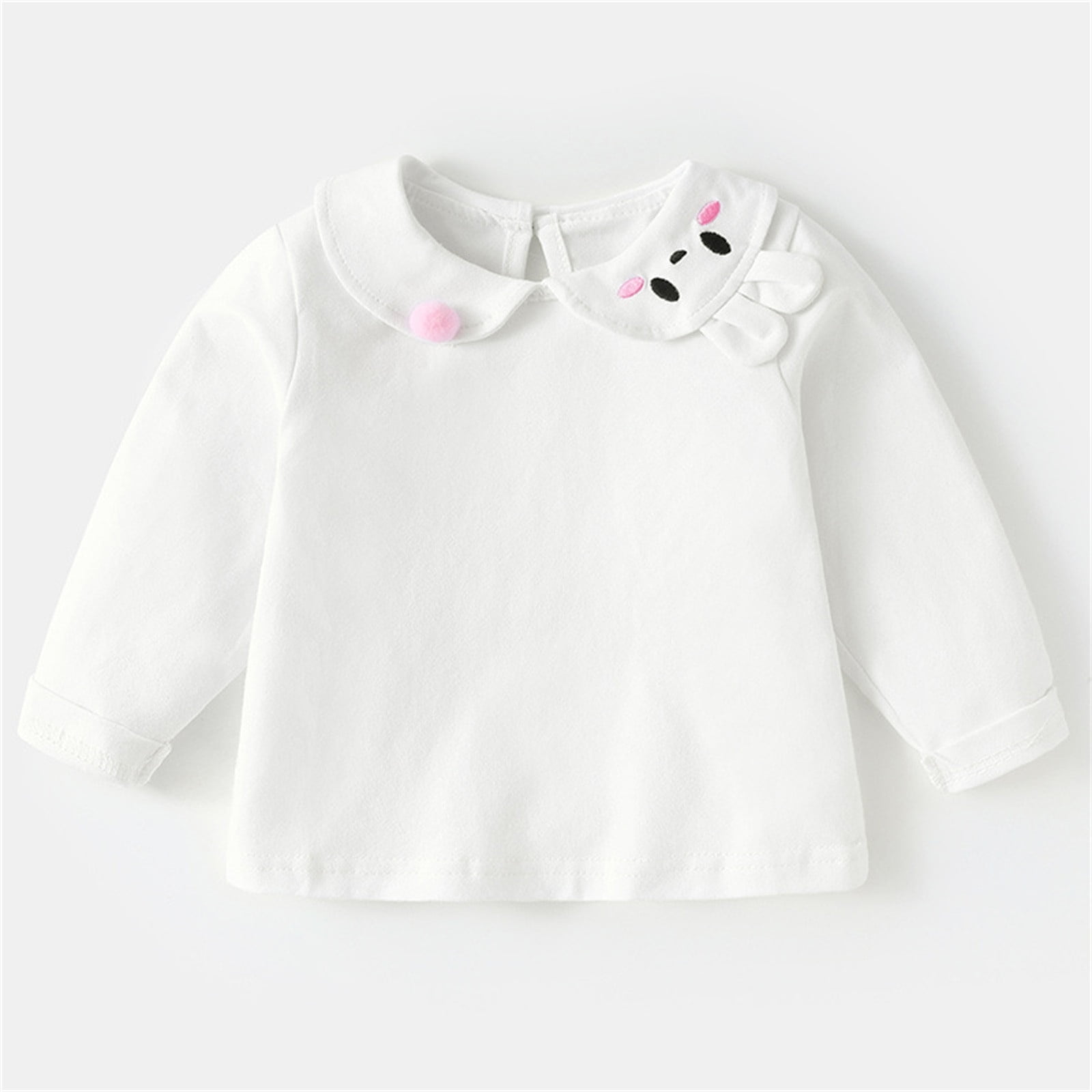 LYCAQL Baby Girl Clothes Kids Children Toddler Baby Girls Long Sleeve Cute Cartoon Collar Cotton ...