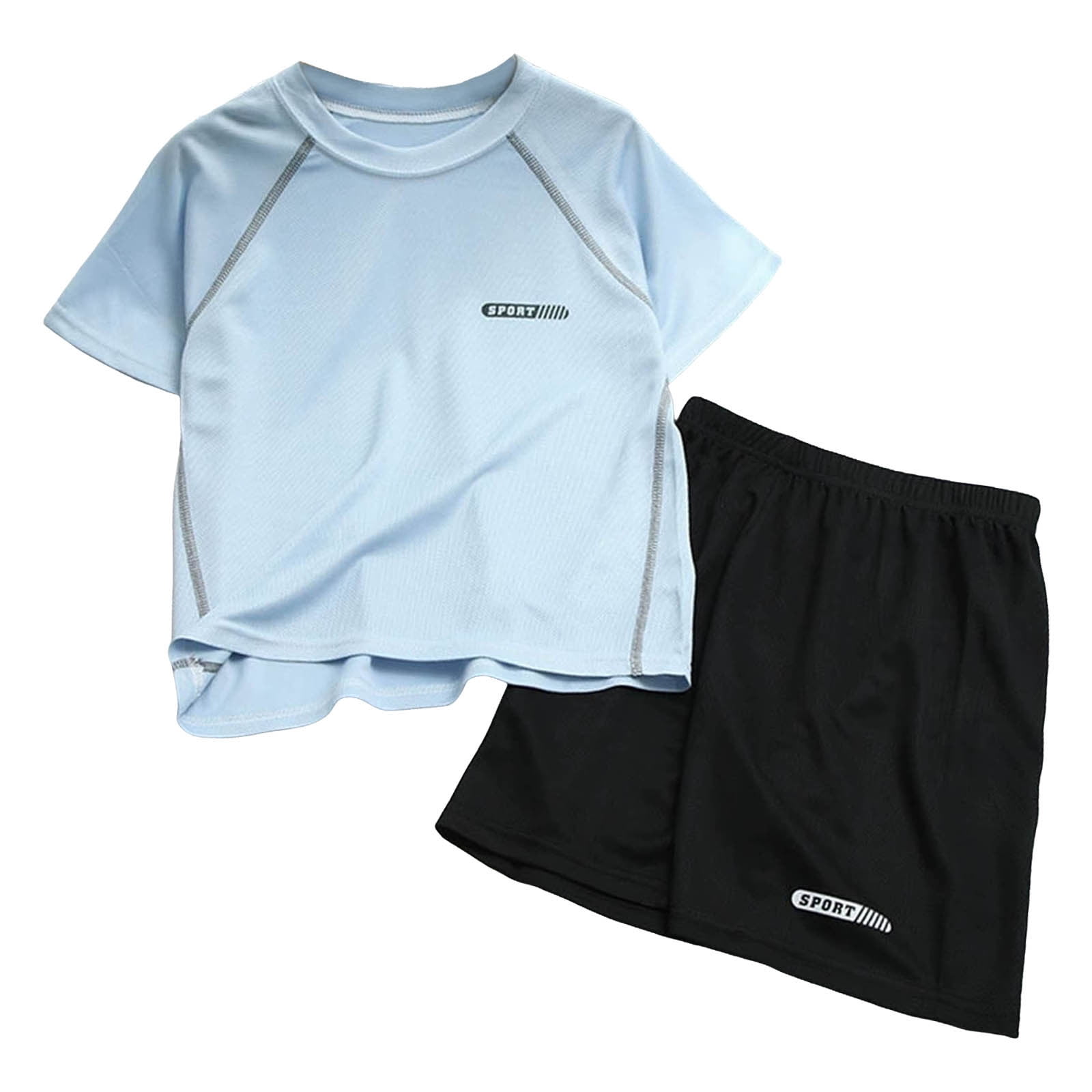LYCAQL Boys 2 Piece Outfit Boys 2 Piece Summer Outfits Short Sleeve ...
