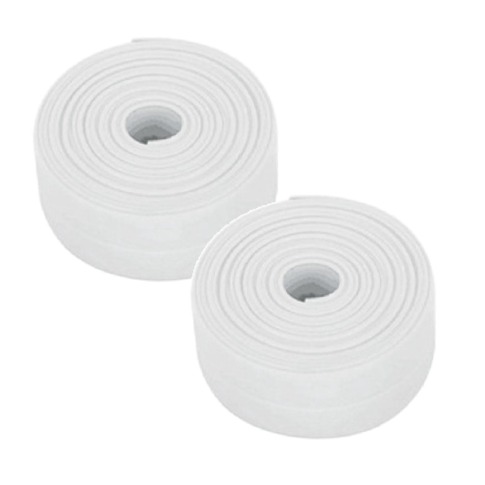 LYCAQL Caulk Tape, 2 Rolls Caulking Tape Sealant Strip, White Caulk ...