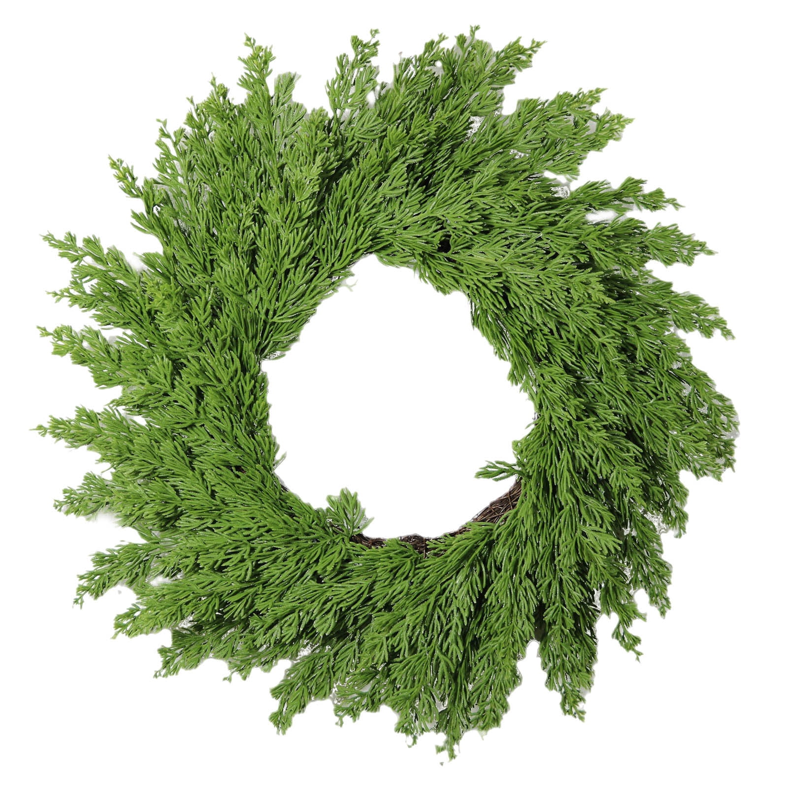 LYCAQL Christmas Wreaths for Front Door Pine Wreath Real Touch Pine ...