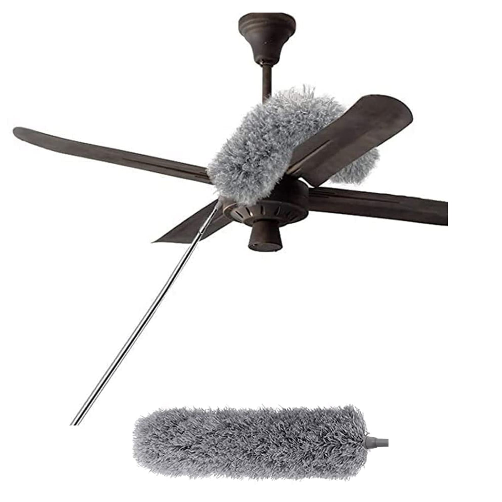 LYCAQL Duster with Extension Pole Spider Web Brush & Ceiling Duster Kit ...