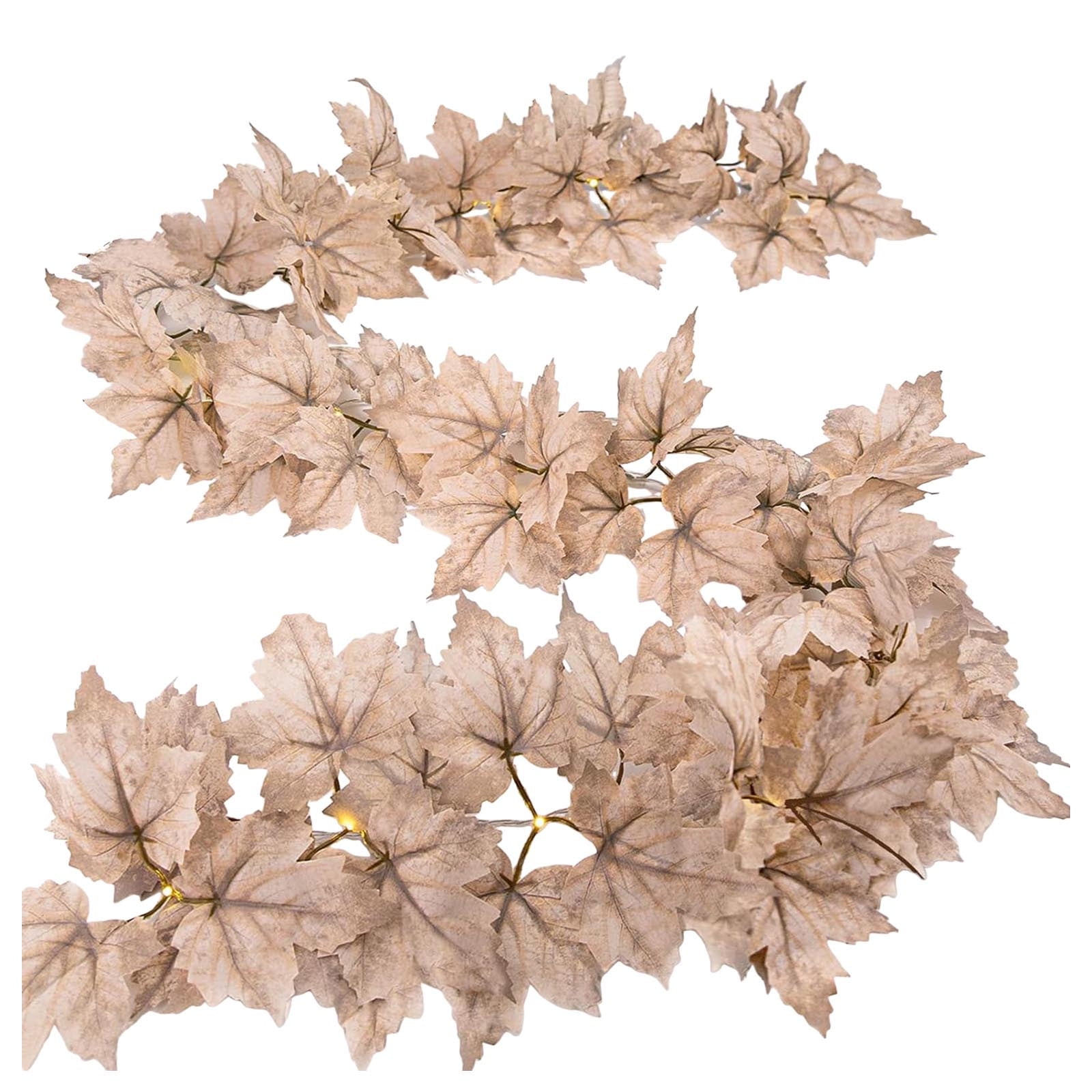 LYCAQL Fall Garland with Lights for Front Door, 8.2 ft Artificial ...