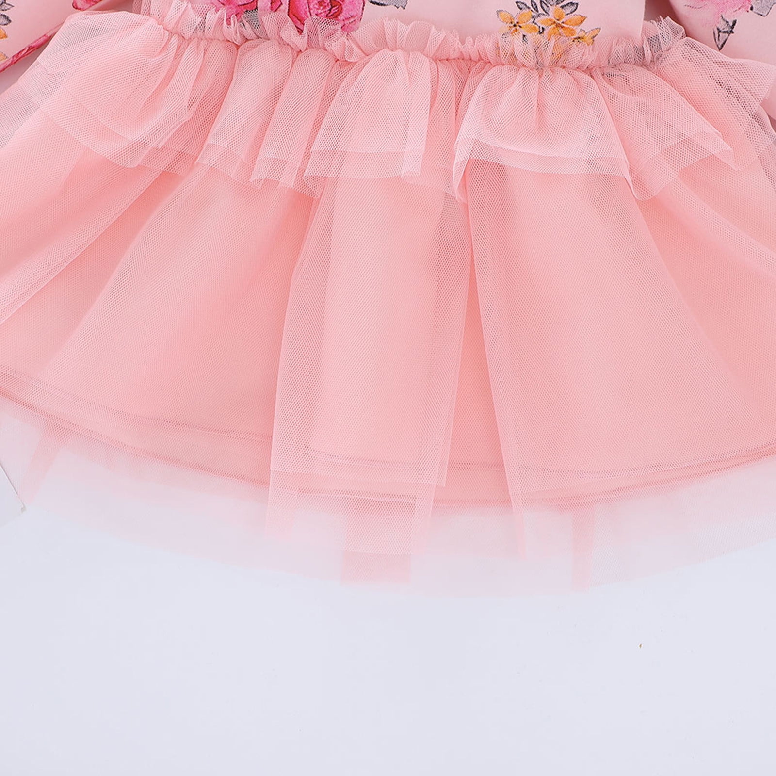 LYCAQL Girls Clothes Outfit Baby Girls Round Neck Long Sleeves Floral ...