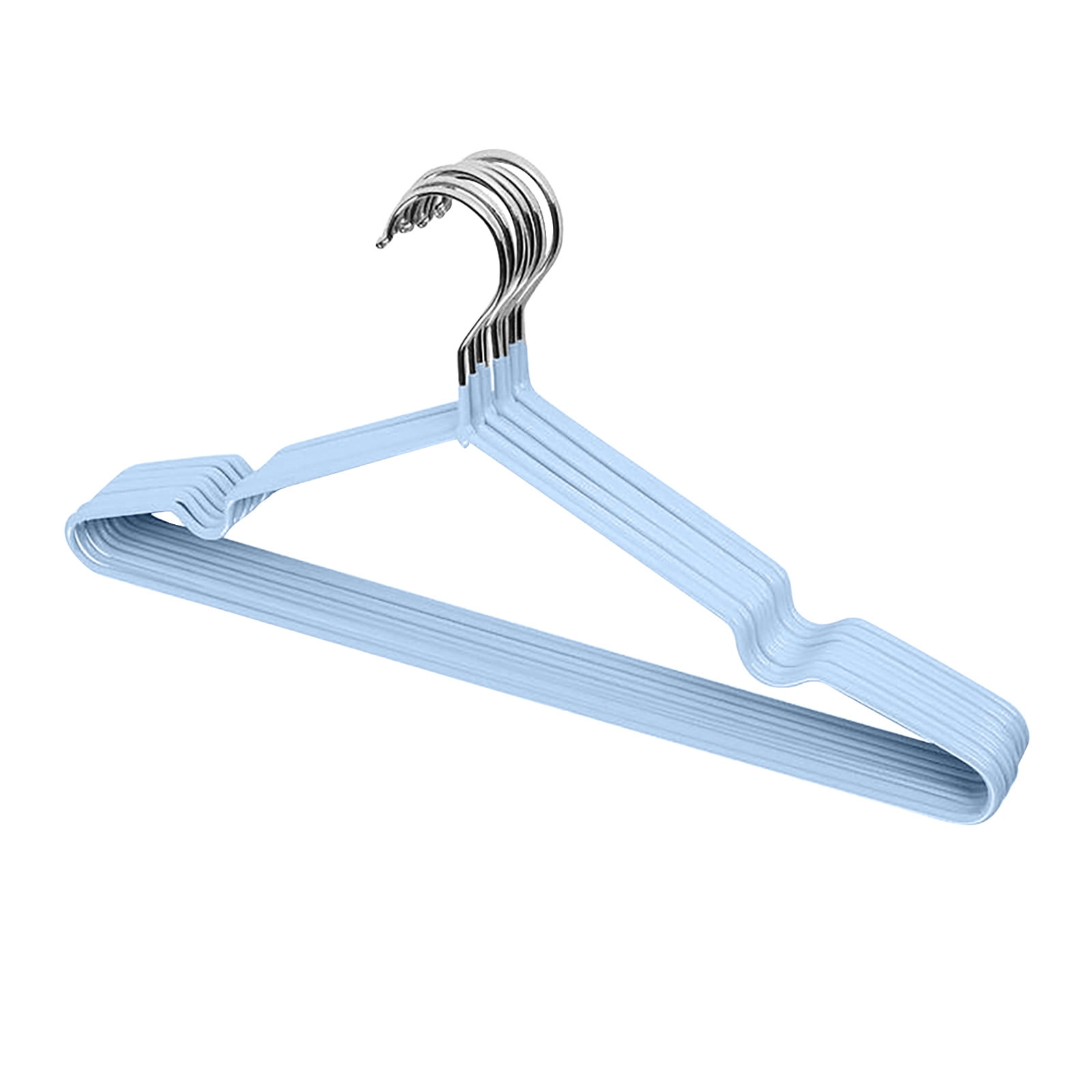 LYCAQL Hangers 30 Pack Heavy Duty Blue Hangers for Coats Pants & Dress ...