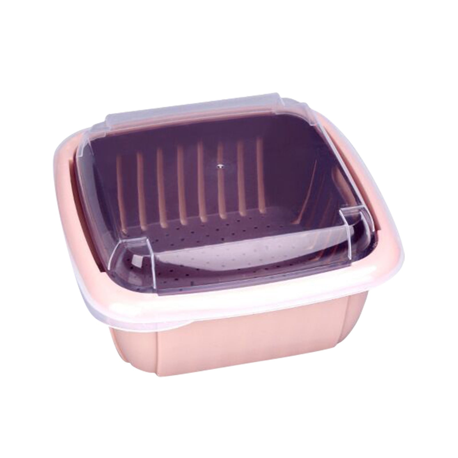 LYCAQL Kitchen Fruits Vegetables Washing Basket Bowl 2 in 1 Double ...