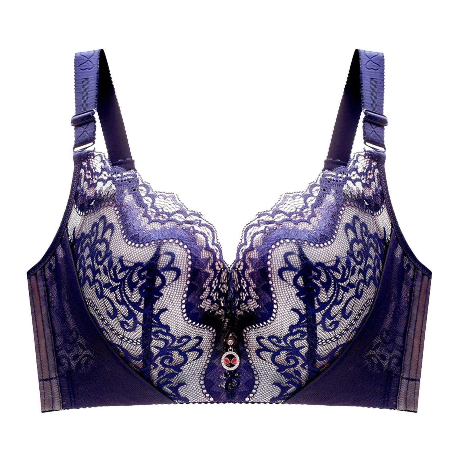 LYCAQL Lingerie for Women Women Lace Front Buckle Prints Underwear ...