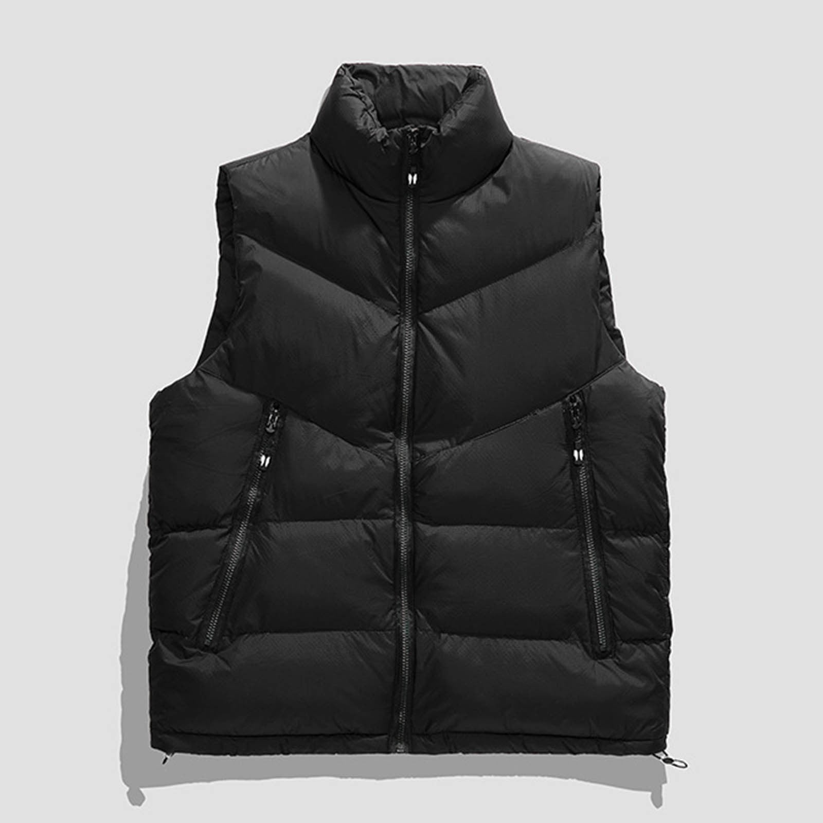Lycaql Mens Winter Coats Male Autumn And Winter Casual Keep Warm Zipper Removable Hooded