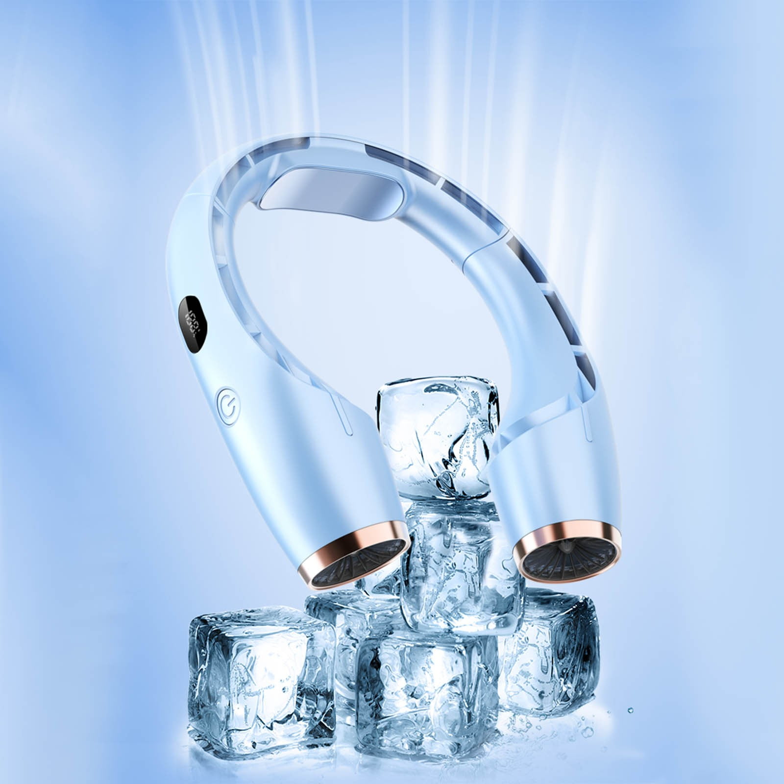 LYCAQL Neck Fan, Hands Free Bladeless Neck Fans Portable Rechargeable ...