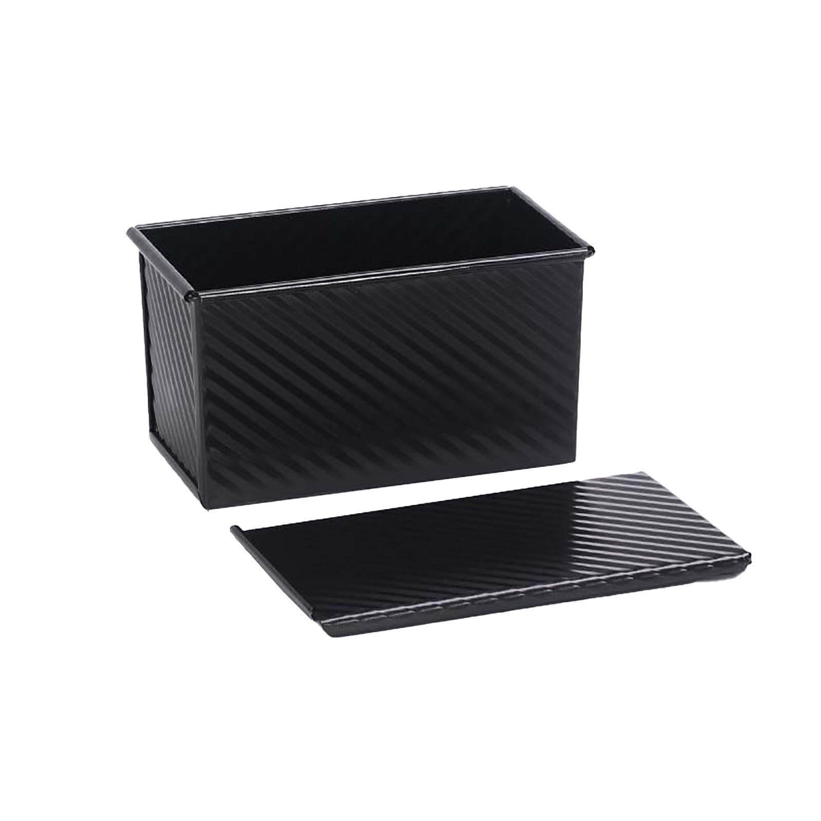 LYCAQL Non-stick Carbon Steel Corrugated Toast Box Baking Tools with ...
