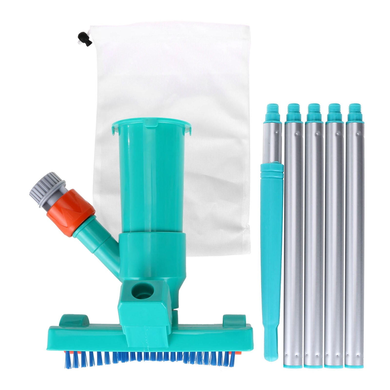 LYCAQL Portable Deluxe Jet Pool Vacuum Underwater Cleaner with 5 ...