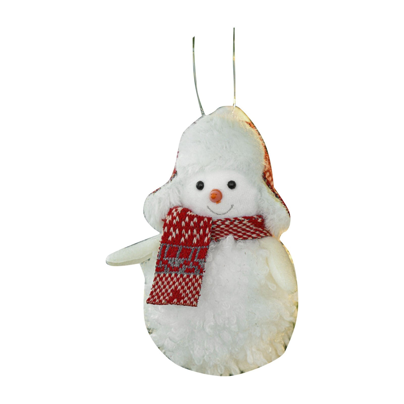 LYCAQL Snowman Christmas Tree Topper Decorations Ginger White Red Funny ...