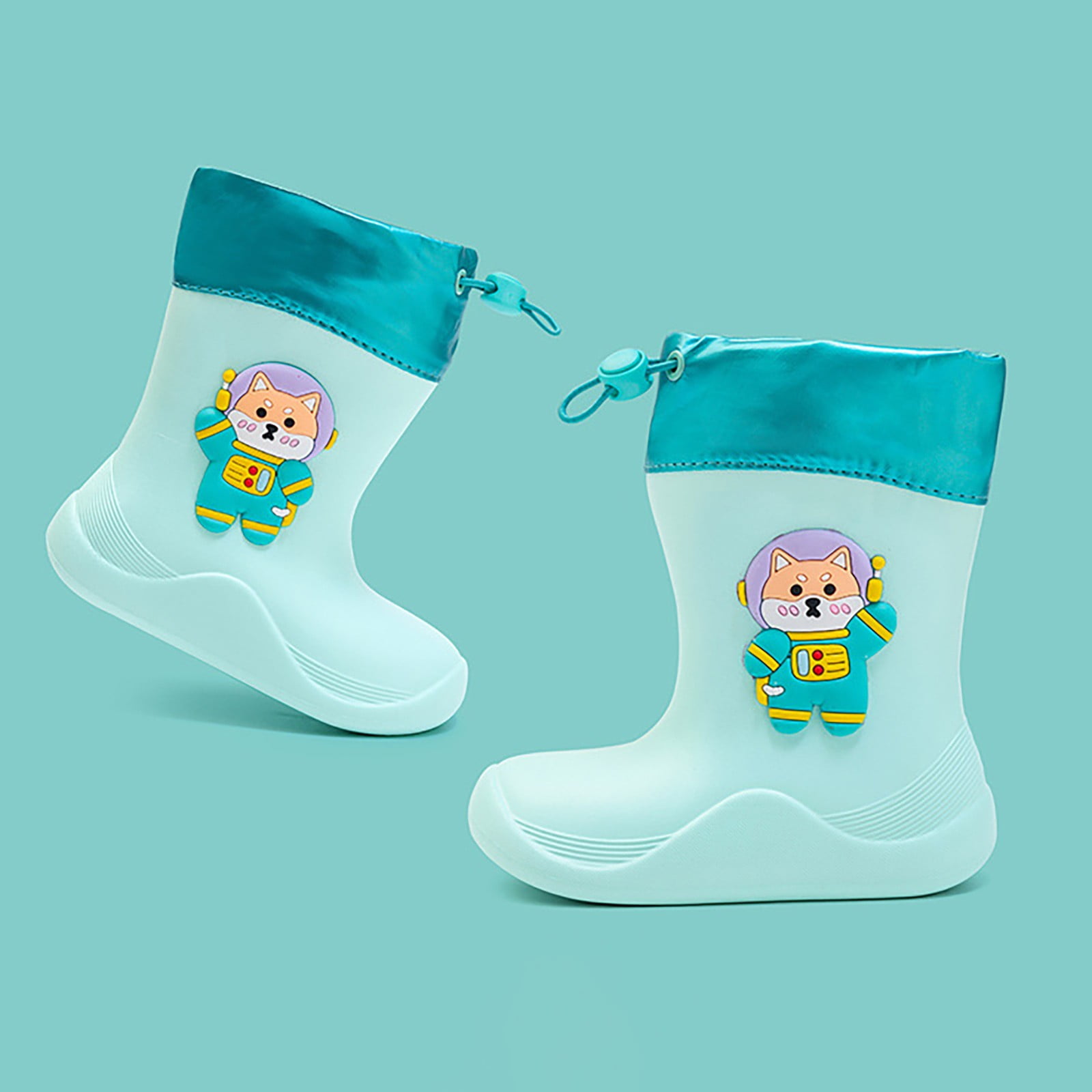 LYCAQL Toddler Shoes Kids Shoes Short Rain Boots for Kids Go To School ...