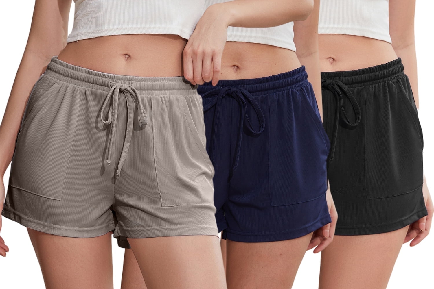 LYCY Pajama Shorts for Women, Soft Sleep Shorts for Women Lightweight ...